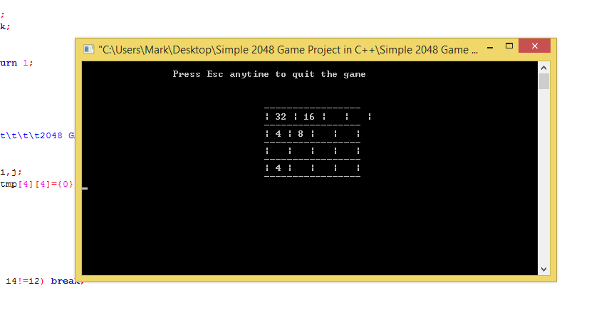 Simple 2048 Game Project In C Free Source Code Sourcecodester
